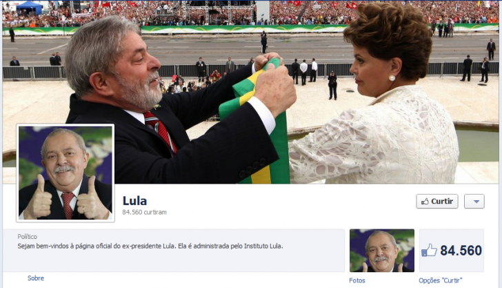 Lula inaugura Facebook e lança vídeo para divulgar página